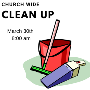 Church wide clean up - Buda United Methodist Church